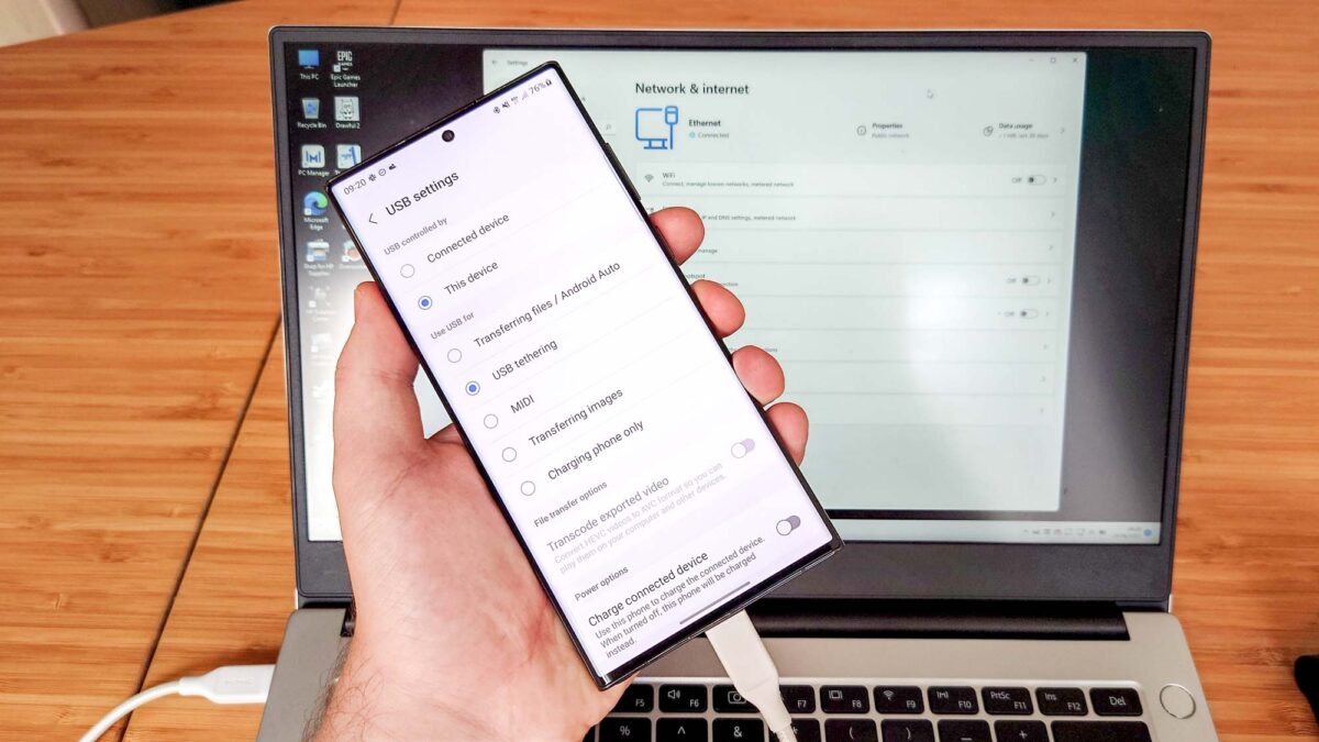 So richten Sie USB Tethering unter Windows 10 ein