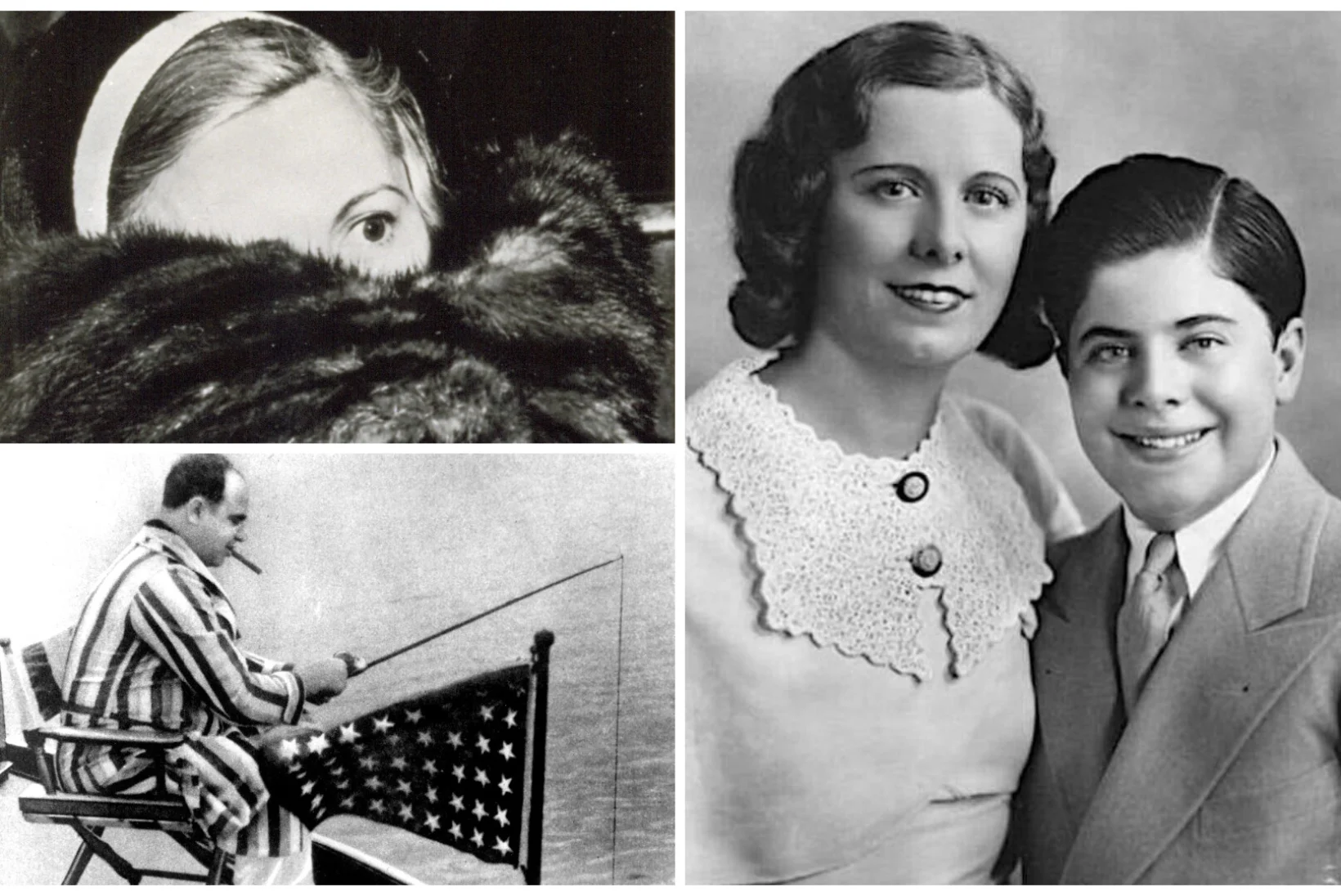 Mae Capone, die Frau von Al Capone, erkrankte aufgrund der ...